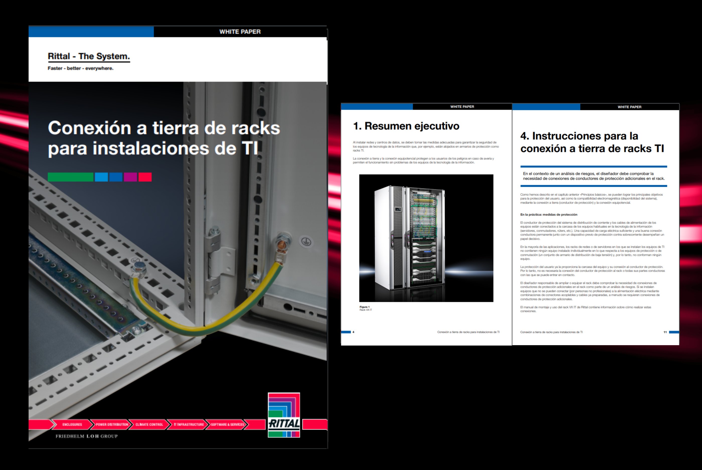 Conexión a tierra de racks para instalaciones de TI